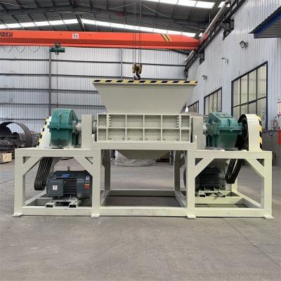 China 22kw*2 dubbele schacht shredder voor het recyclen van zwaar metaal schroot staal shredding machine Te koop