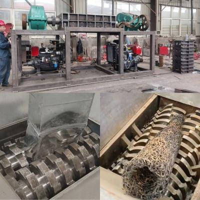 China Mc Heavy Double Shaft Industrial Can Iron Aluminium Car Steel Shredding Machine Te koop