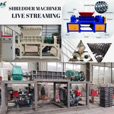 China Mc Heavy Double Shaft Industrial Can Iron Aluminium Car Steel Shredding Machine Te koop