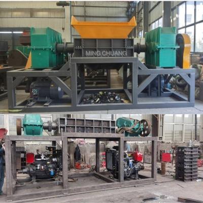 中国 二重軸廃棄物金属廃棄物 切断機 55kw*2 リサイクル用 販売のため
