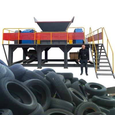 China Waste Rubber Tire Shredder Scrap Tyre Recycle Shredding Machine for Resource Recovery for sale