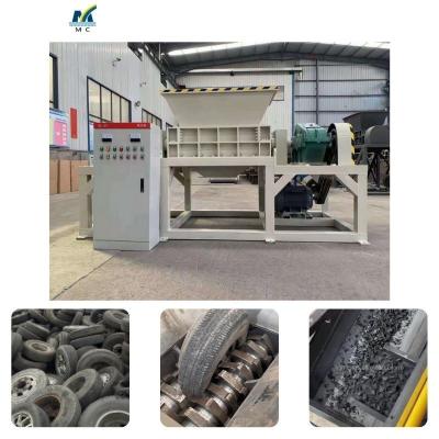 China Lieferung von Reifenmüll Recyclingmaschine Reifenschrott Schredder Ausrüstung 7,5*3,5*4,4m zu verkaufen