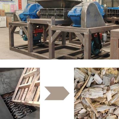 China Trituradora de muebles de madera industrial trituradora de paletas de madera trituradora de paletas de madera con solicitud personalizada en venta
