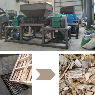 China Twin Shaft Holzpalettenspalter und -schredder für 8000-10000 kg/h Leistung zu verkaufen