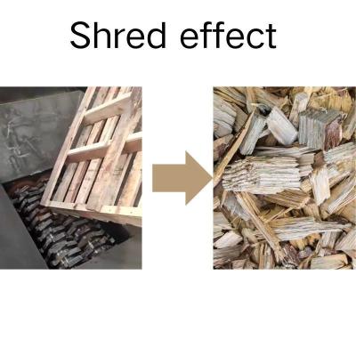 China Twin Shaft Holzpalettenspalter und -schredder für 8000-10000 kg/h Leistung zu verkaufen