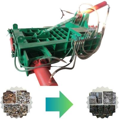 China 100 Kw Metalen plaat Baling Press Smeedonderdelen Baler Metalen recycling Machines MCD-400 Te koop