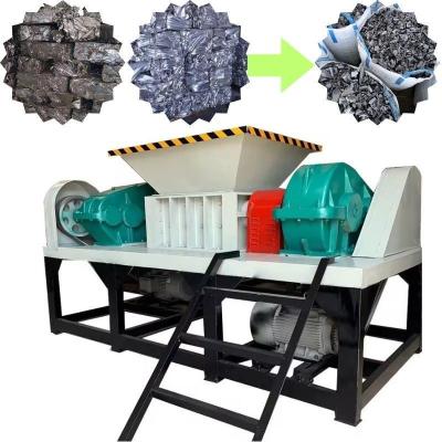 China Schroot Aluminium Metalen Geschikt Dubbele Schacht Aluminium Fles Crusher Shredding Machine Te koop