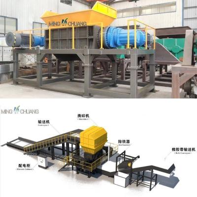 Cina Linea di produzione di trita pneumatici D2 Materiale delle lame e costi di spedizione competitivi in vendita