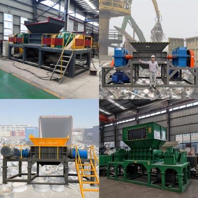 Cina Facile da utilizzare TWIN SHAFT Shredder per barili blu e pneumatici di gomma spesso utilizzati in vendita