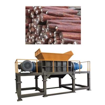 Cina DC53 Blades Material Electric Double Shaft Shredder per la frantumazione del legno e degli alberi da frutto in vendita