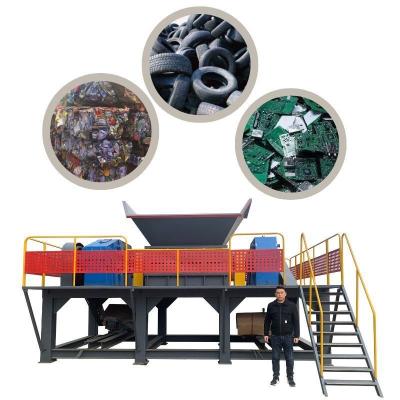 China Embalagem Peso Bruto 900.000kg Triturador de eixo duplo para reciclagem de pneus de borracha durável à venda