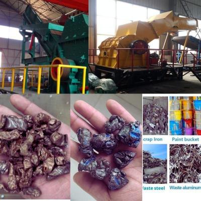 China Customização Alto nível de segurança PC móvel 600*400 Modelo Diesel Scrap Metal Hammer Crusher à venda
