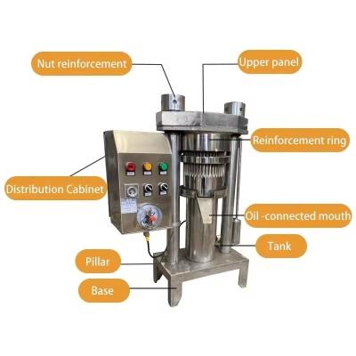 Cina 80-100 kg/h Macchina automatica a vite per la stampa dell'olio di colza di girasole con tensione personalizzata in vendita