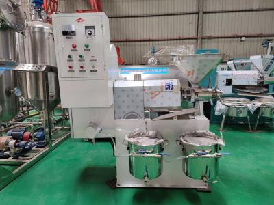 China Semi-Automatic Oil Filled Rotary Heat Press Machine for Pumpkin Seed Oil Extraction for sale