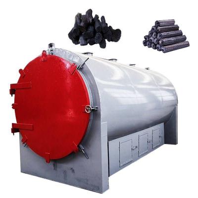 China High Productivity Carbonization Furnace for Wood Airflow Horizontal Charcoal Stove for sale