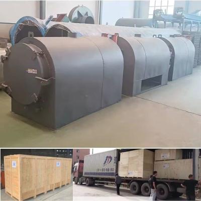 China High Productivity Carbonization Furnace for Wood Airflow Horizontal Charcoal Stove for sale