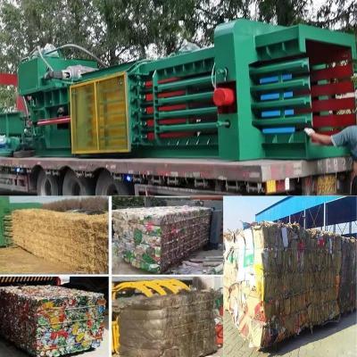 China MCDW-140 Máquina hidráulica horizontal para embalagens de resíduos e sacos de plástico à venda
