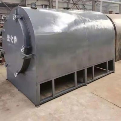 China Smokeless 5400*2200*2200 mm Coconut Shell Carbonization Furnace for Charcoal Making for sale
