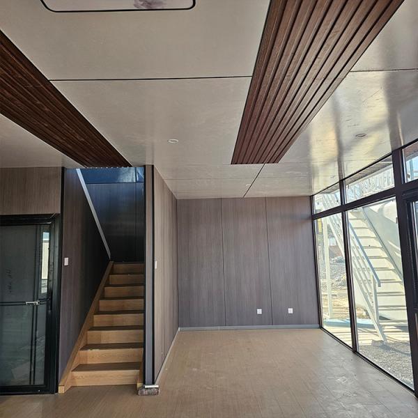 Quality Customize Building Style Light Steel Double Container House Villa Customized for sale
