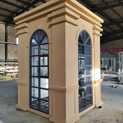 China Luxury Stainless Steel Security Booth Ready to Use for Corporate Image Enhancement for sale