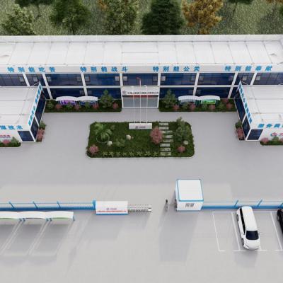 China Espaciosos interiores de varios pisos Casas de contenedores de envío Diseño moderno Para la decoración del salón en venta