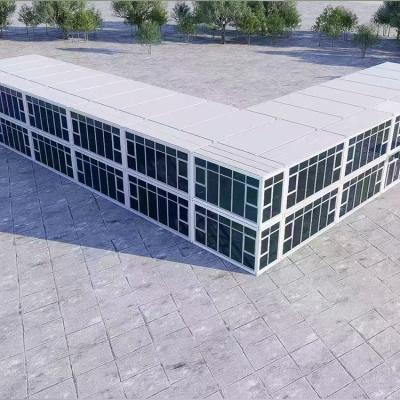 China Casa de contenedores rectangular versátil de pasillo interior de varios pisos Neutral y versátil en venta