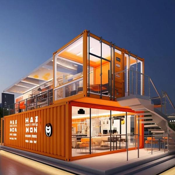 Quality Office Usage 20ft Expandable Container House With Glass Wool Wallboard And High for sale