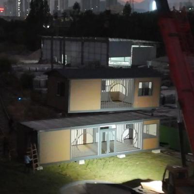 China 20 100 mm espessura Casa de contêineres pronta 18 mm E0 Placa de partículas 60 kg/m2 Capacidade de carga do telhado à venda