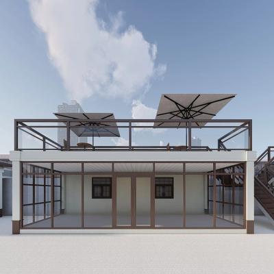 China Janela deslizante de escritório de recipiente pré-fabricado de PVC personalizável para fácil manutenção de encanamento à venda