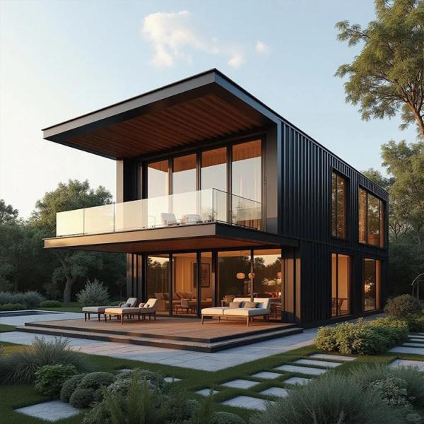 Quality Welding And Splicing Integrated Style Expandable Container House Red Steel Door for sale