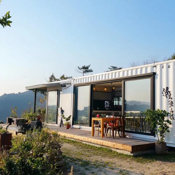 Quality 20ft / 40ft Expandable Shipping Container House With Steel Structure And Rock for sale