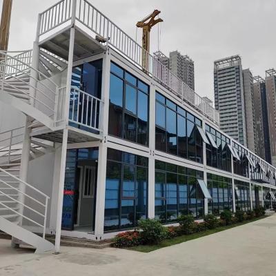 China Casa de contenedores rectangular versátil de pasillo interior de varios pisos Neutral y versátil en venta