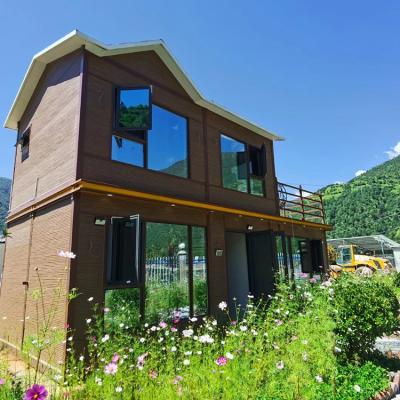 China Hot Dip Galvanized Light Steel Villa Container House With Flexible Space Layout for sale