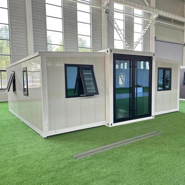 Customizable prefabricated container office with PVC sliding windows