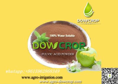 China DOWCROP Hot Sale High Quality Fulvic Acid Powder  Brown Powder  100% water soluble fertilizer  organic fertilizer for sale