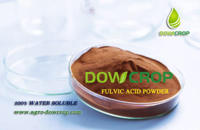 China JIANGSU   DOWCROP   HOT  SALE   100%   WATER   SOLUBLE   FULVIC    ACID   BROWN    POWDER   / LIQUID    WITH  CL for sale