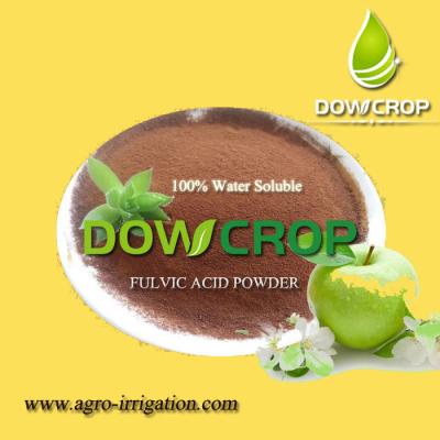 China DOWCROP HOT SALE HIGH QUALITY FULVIC ACID POWER BROWN POWDER 100% COMPLETELY WATER SOLUBLE FERTILIZER ORGANIC FERTILIZER for sale