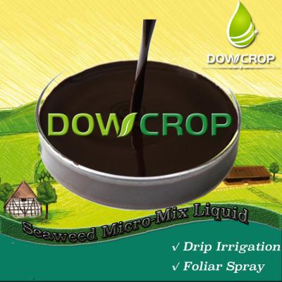 China HOT SALE SEAWEED MICROMIX CABORON LIQUID DOWCROP HIGH QUALITY DARK BROWN  WATER SOLUBLE FERTILIZER ORGANIC FERTILIZER for sale