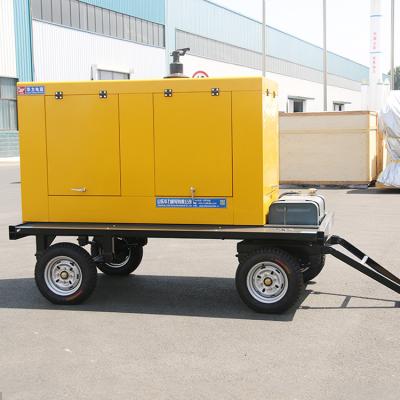 China Movable Generator Light Tower 350Kw 320Kva Portable Trailer Type With Wheels for sale