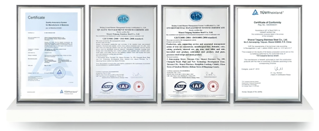 Product certifications