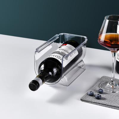 Cina Accatastabile libero di Bpa della portabottiglia di plastica del vino del commestibile in vendita