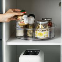 China Transparent PET Multi-Function Rotating Storage Organizing Boxes Plastic on Sale for sale