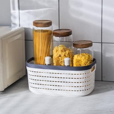 China Ovaal 11“ de Mand Dubbel Handvat van Portable Plastic Storage van de Douchetheebus Te koop