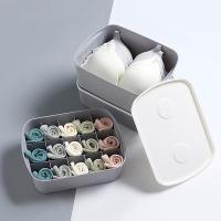 China White 10 Grid Socks And Underwear Storage Compartment Box Foldable for sale