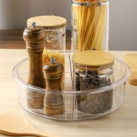 China Transparent PET Multi-Function Rotating Storage Organizing Boxes Plastic on Sale for sale