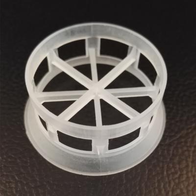 Cina PP PE PVC CPVC PVD Plastico Mini Cascata Ring Torre di imballaggio per Acido Torre di decapaggio Random Imballaggio 25mm, 38mm, 50mm, 76mm in vendita