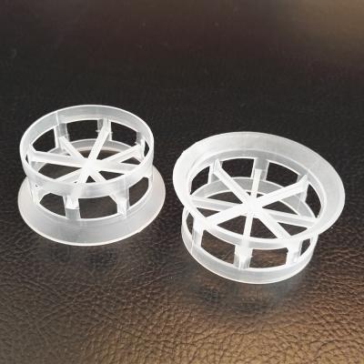 China Polypropyleen Plastic Random Packing Cascade Ring 25mm 38mm 50mm 76mm Te koop