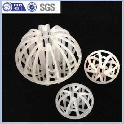 Cina 100% Virgin PP Tower Packing Tripac Ball 89mm per il trattamento delle acque reflue in vendita