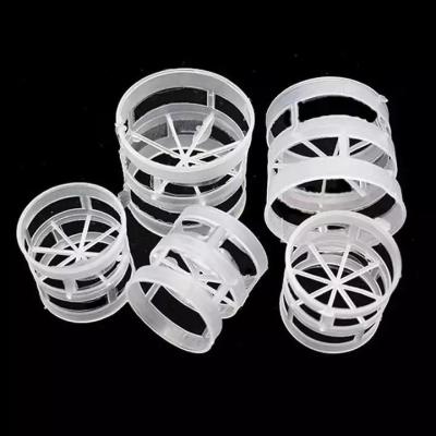 Cina Plastico polipropilene anello di imballaggio casuale pallet per la torre di imballaggio scrubber per il trattamento delle acque reflue PP PE RPP PVC CPVC PVDF in vendita