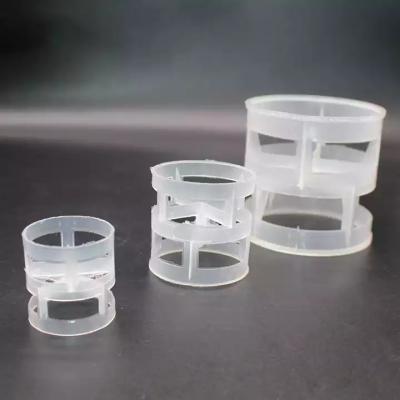 Cina Plastico polipropilene anello di imballaggio casuale pallet per la torre di imballaggio scrubber per il trattamento delle acque reflue PP PE RPP PVC CPVC PVDF in vendita